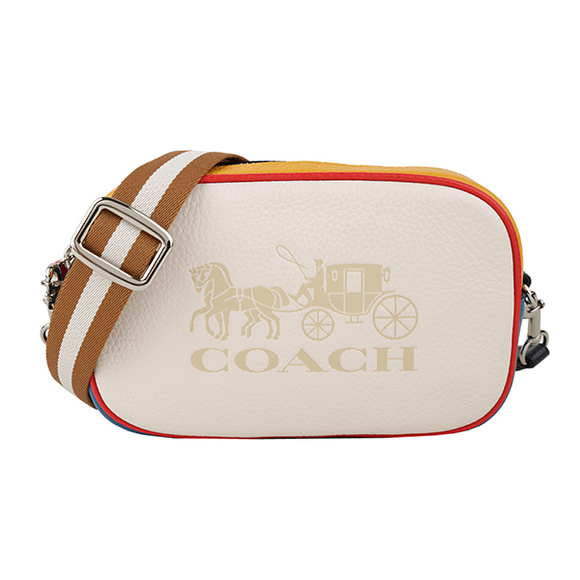Coach | Bags | Coach Color Block Horse And Carriage Shoulder Bag White ...